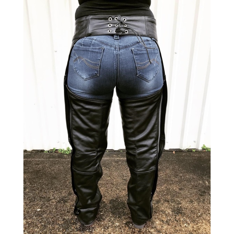 Plain Buffalo Lined Chaps - ALLSTATE LEATHER - Classic Convenience